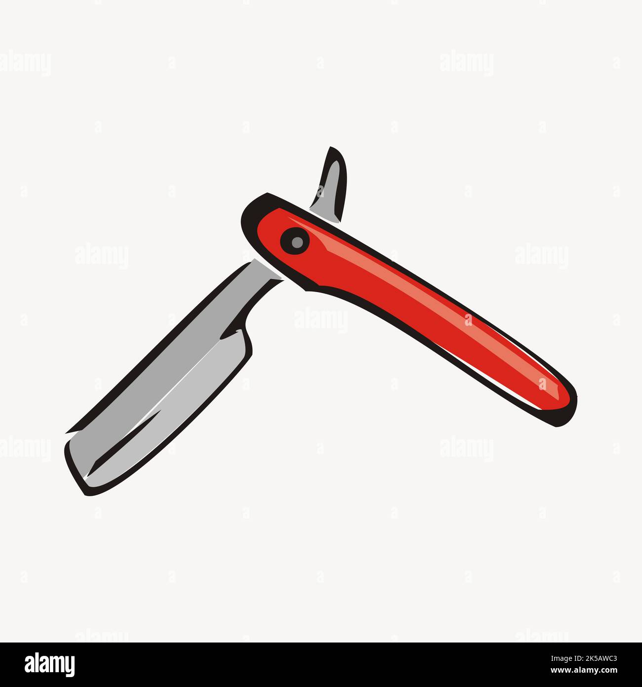 Razor collage element, cute illustration vector Stock Vector Image ...