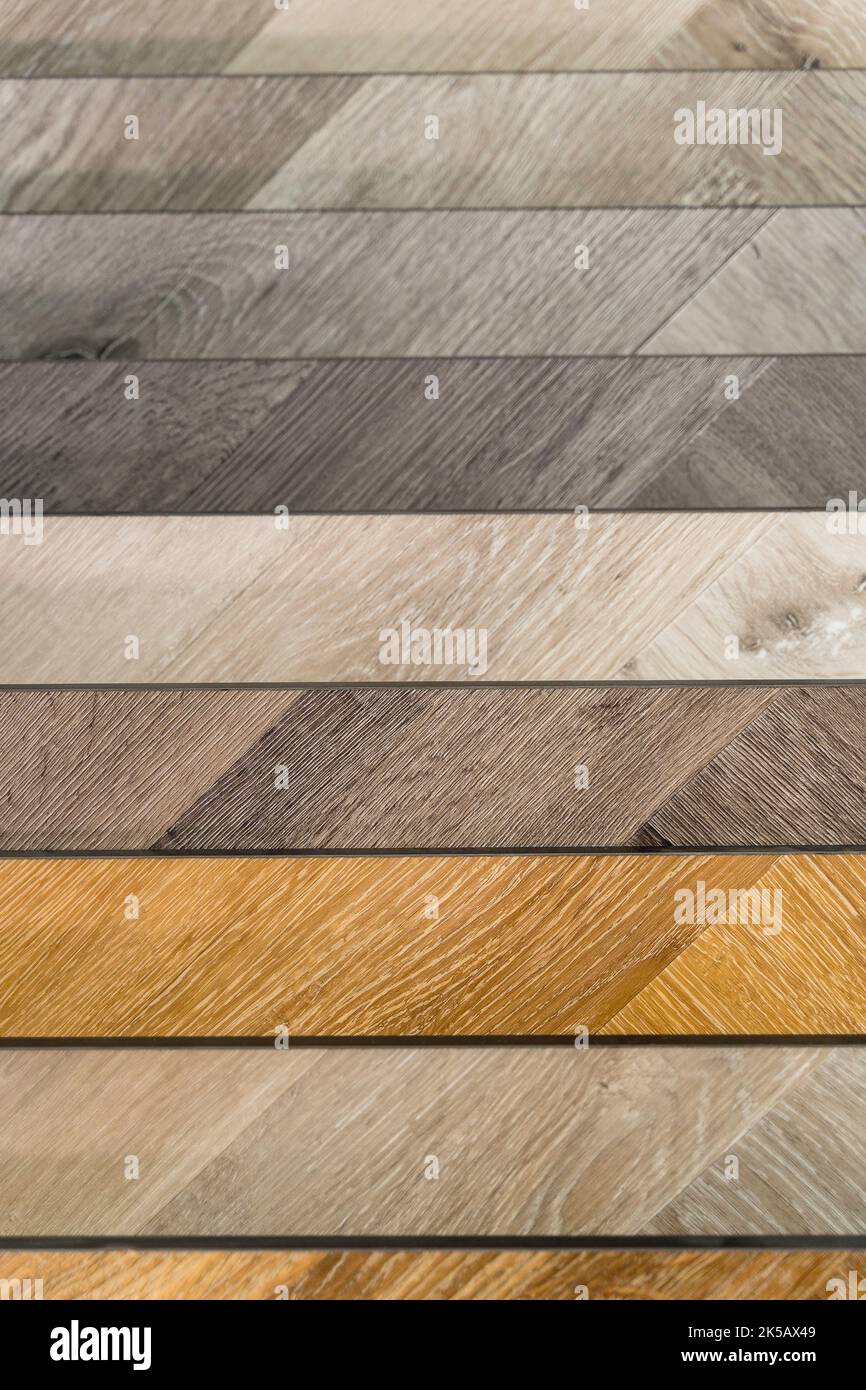 Luxury Vinyl Tile flooring samples at a high end flooring showroom ...