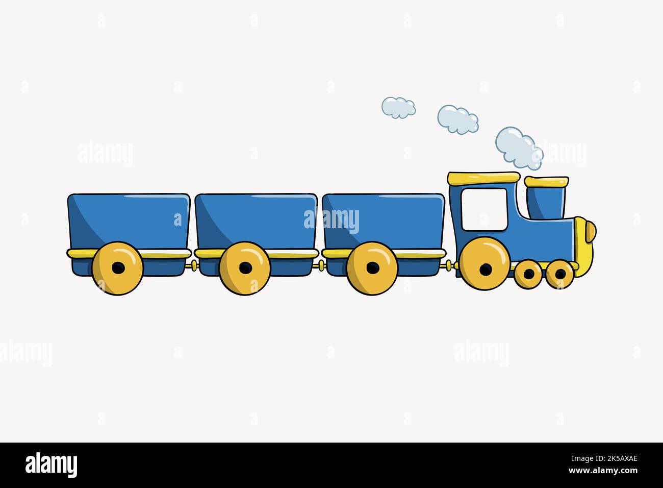 Toy train collage element, cute illustration vector Stock Vector Image ...