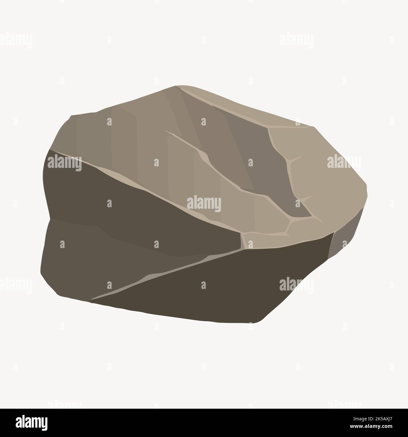 Stone collage element, rock illustration vector Stock Vector Image ...