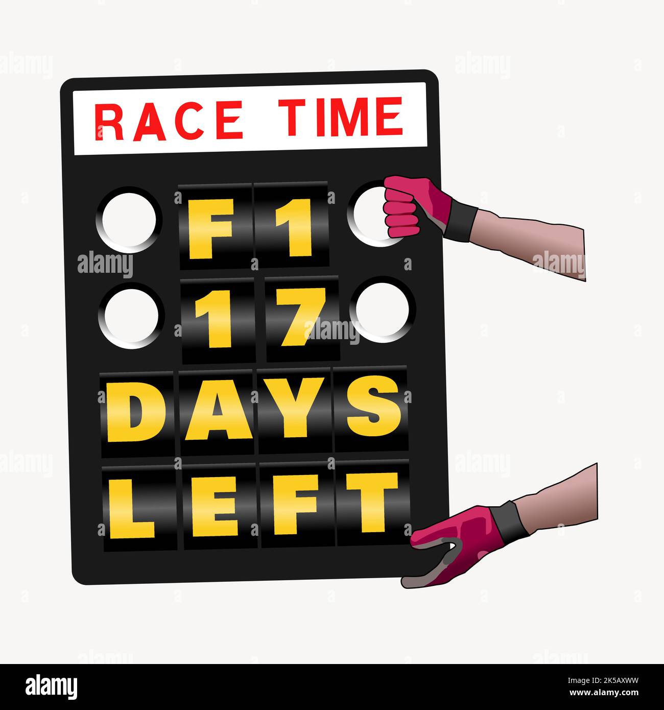 Racing time board collage element vector Stock Vector Image & Art - Alamy