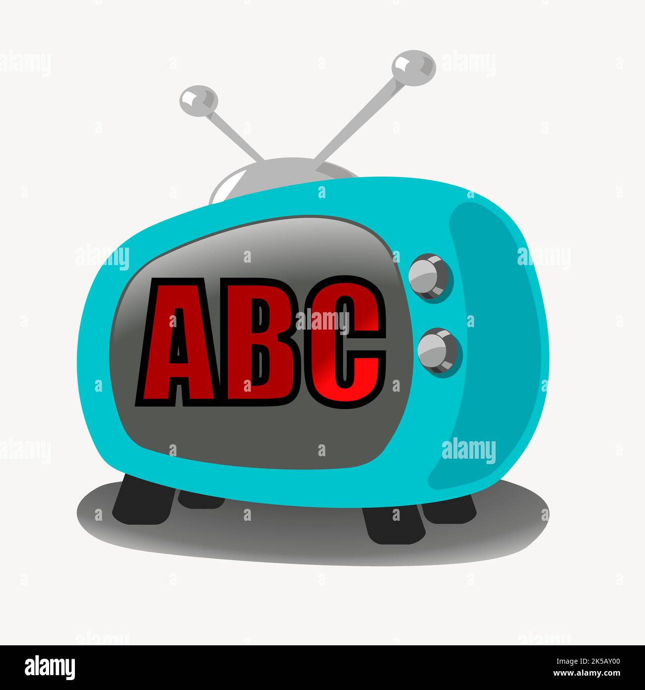 Retro television collage element, cute illustration vector Stock Vector ...