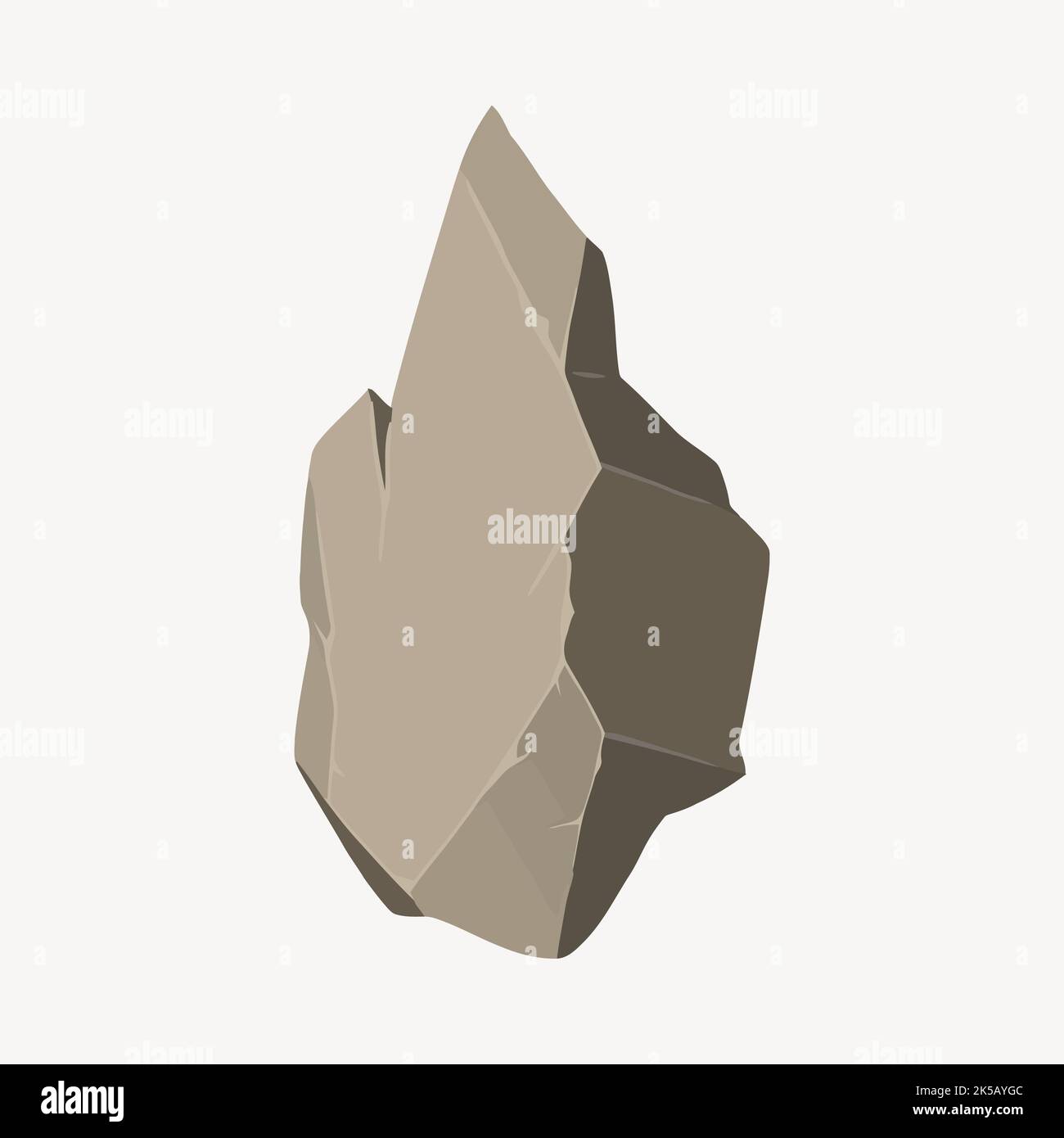 Rock collage element, stone illustration vector Stock Vector Image ...