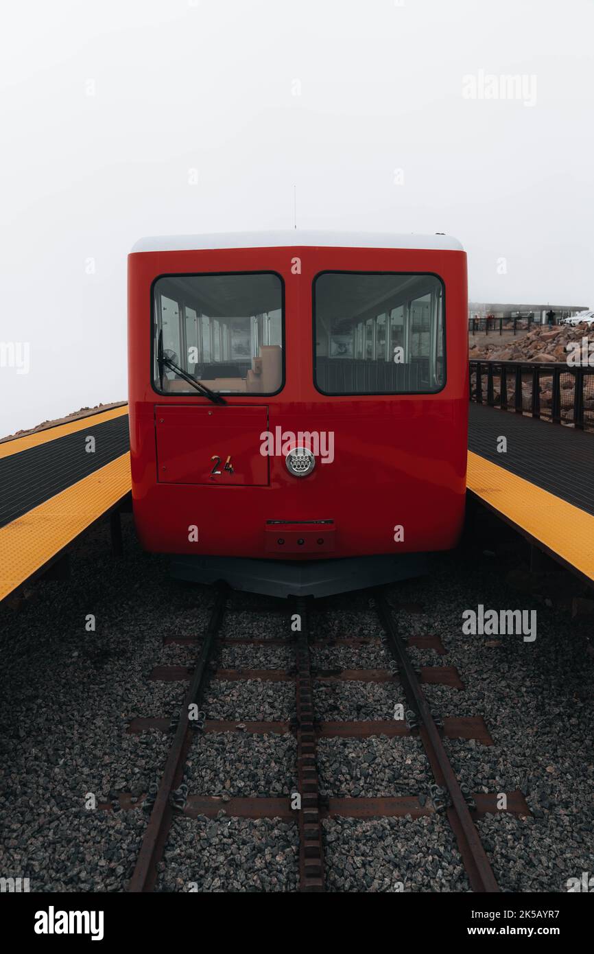 A front view shot of the Broadmoor Manitou and Pikes Peak Cog on ...