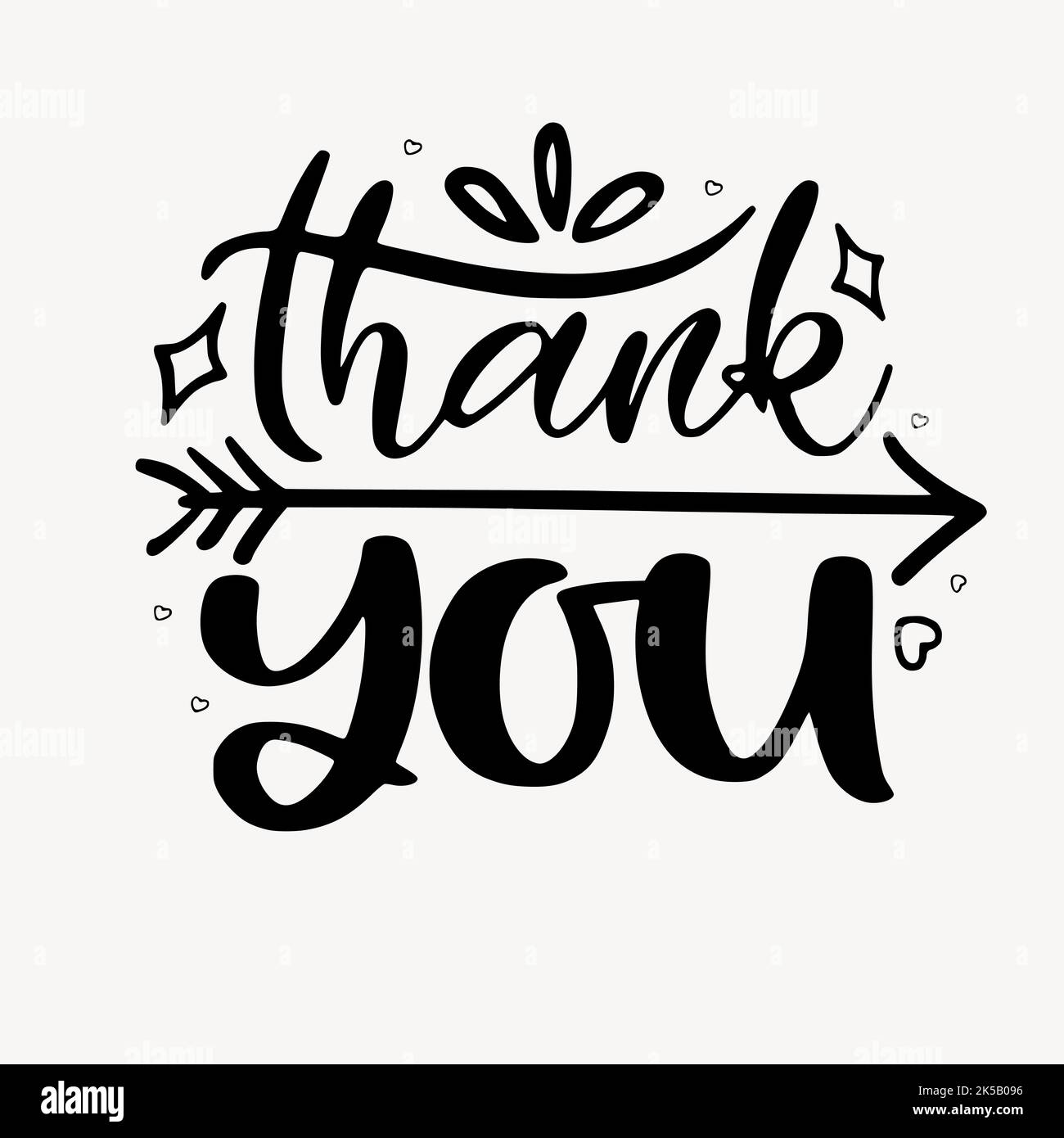 Thank you clipart, text illustration vector Stock Vector Image & Art ...