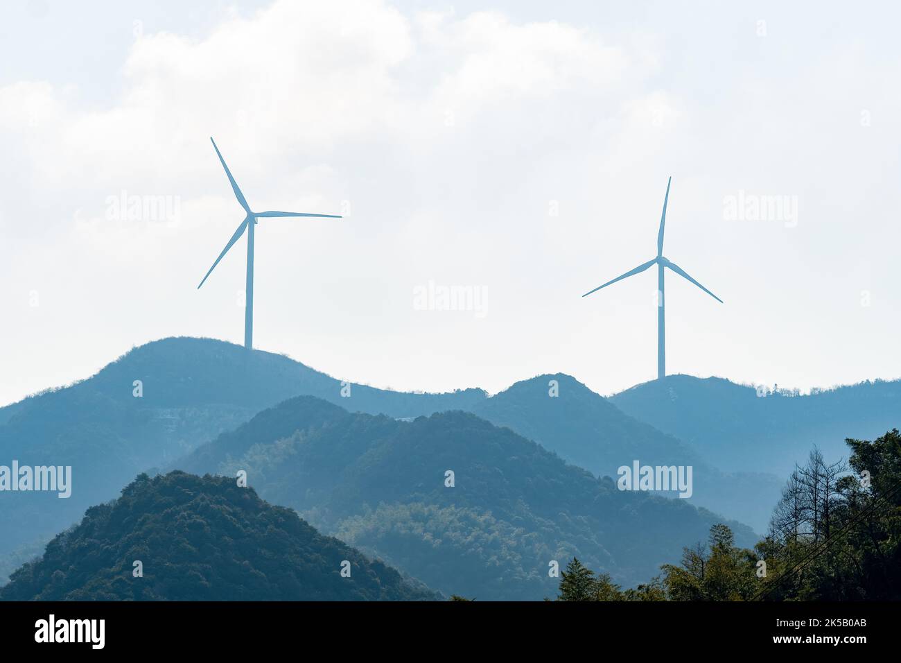 The wind turbines in China Stock Photo - Alamy