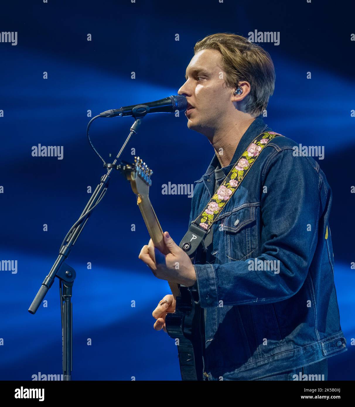 25 September 2022. Aberdeen,Scotland. This is George Ezra playing at ...