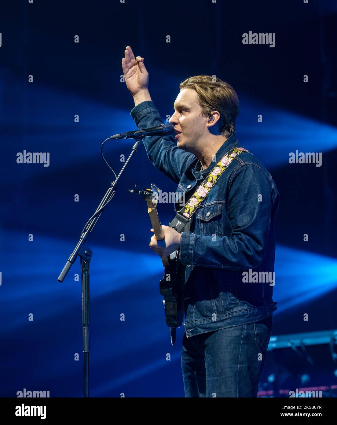 25 September 2022. Aberdeen,Scotland. This is George Ezra playing at ...