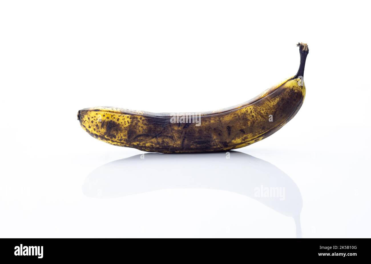 A rotten banana isolated in the white background Stock Photo - Alamy