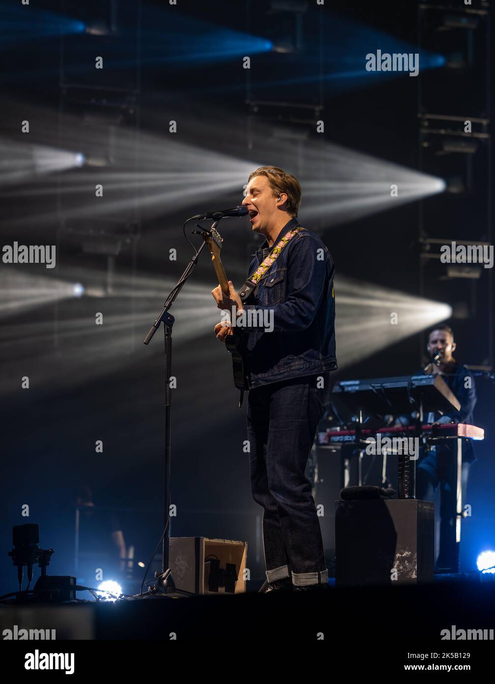 25 September 2022. Aberdeen,Scotland. This is George Ezra playing at ...