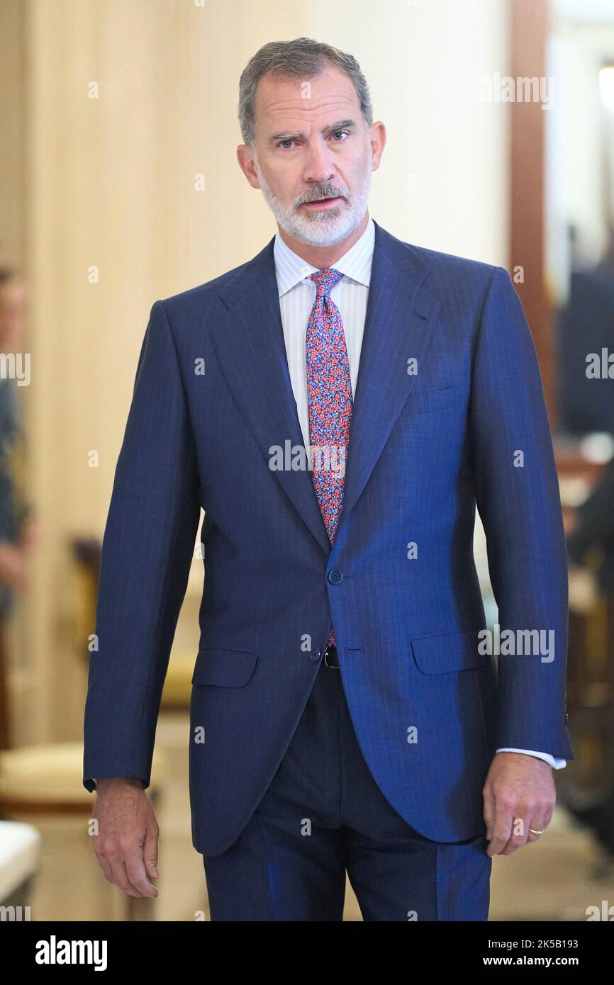 Madrid. Spain. 20221007, King Felipe VI of Spain attends of a ...
