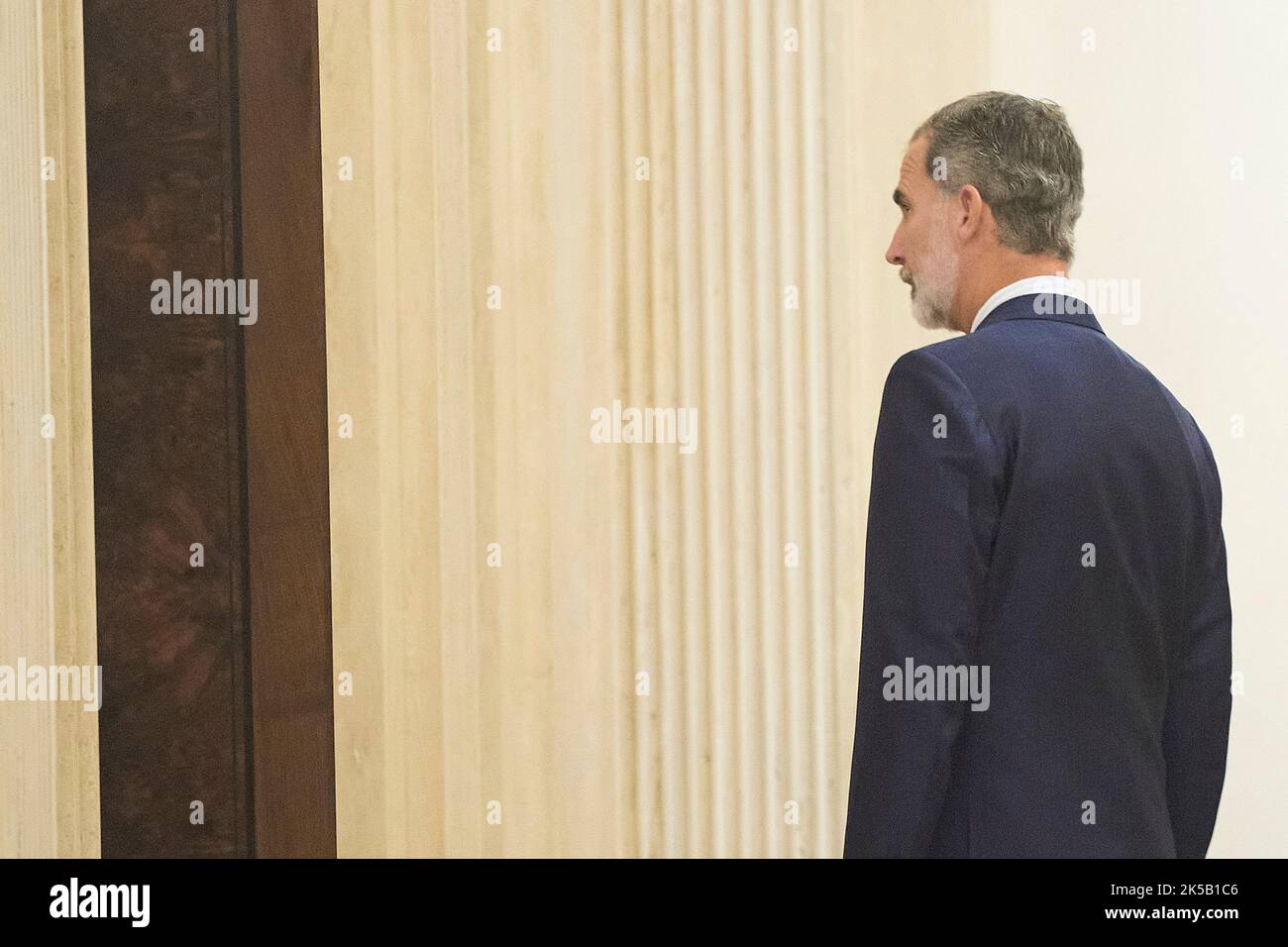 Madrid. Spain. 20221007, King Felipe VI of Spain attends an Audience ...