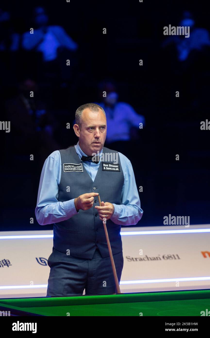 Hong Kong, China - 07 Oct 2022 Mark Williams looks on during the third ...