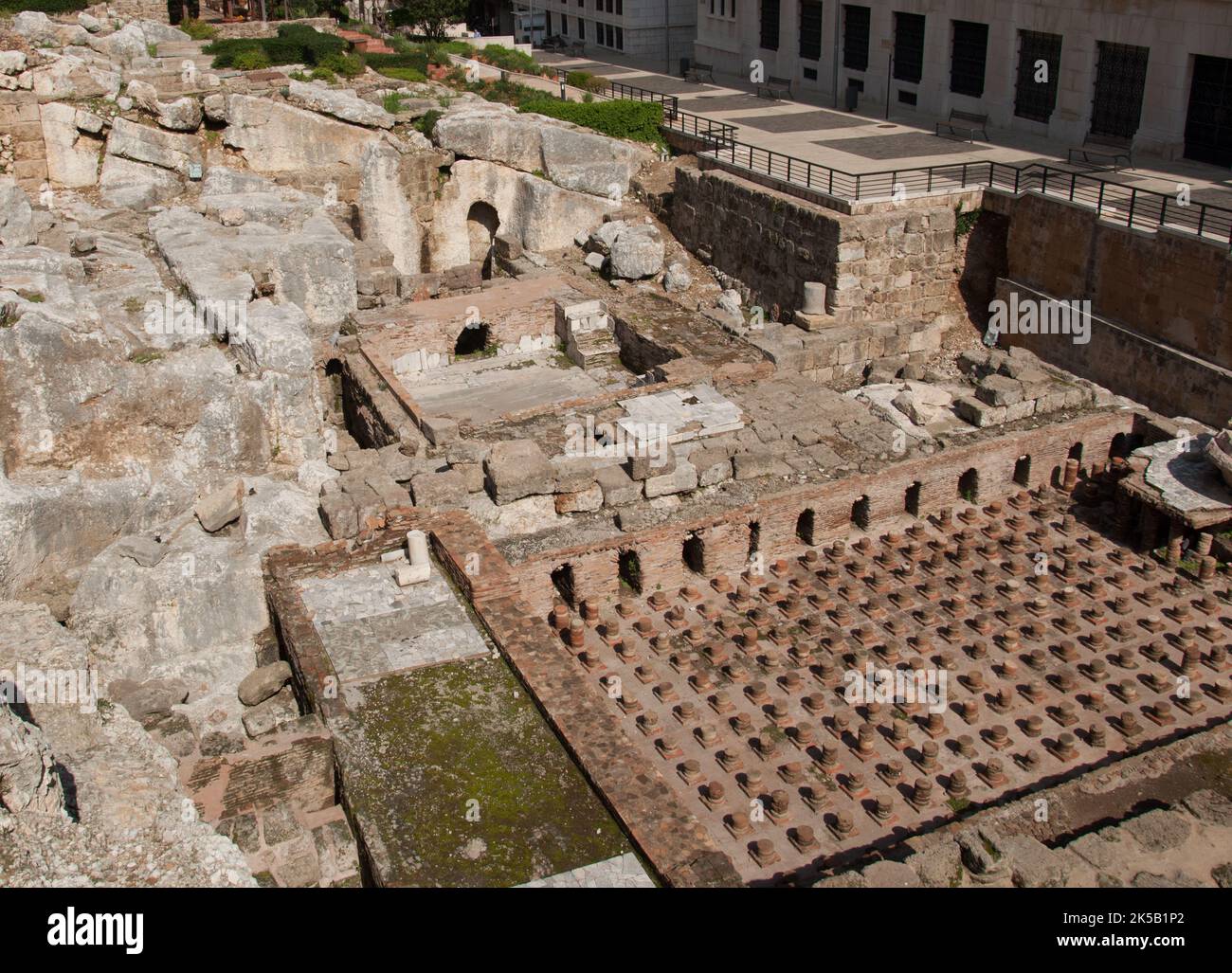 Roman baths, Roman Remains, Beirut, Lebanon, Middle East Stock Photo ...
