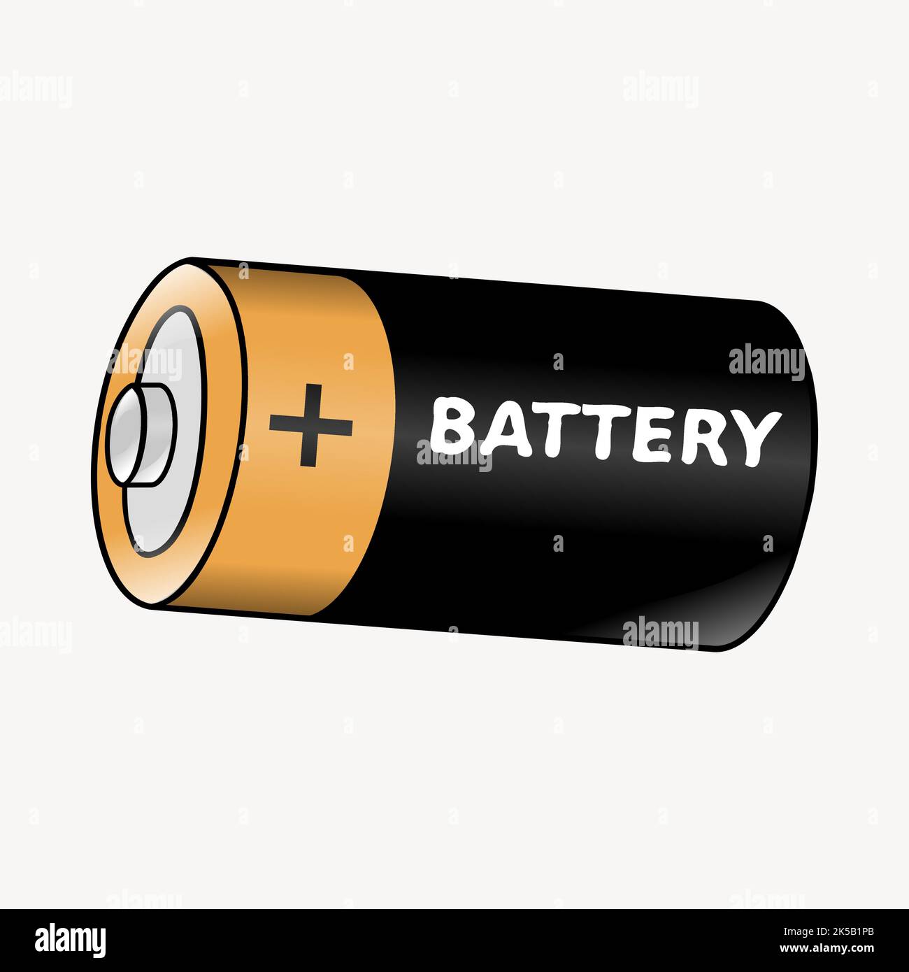 Battery collage element, power illustration vector Stock Vector Image ...