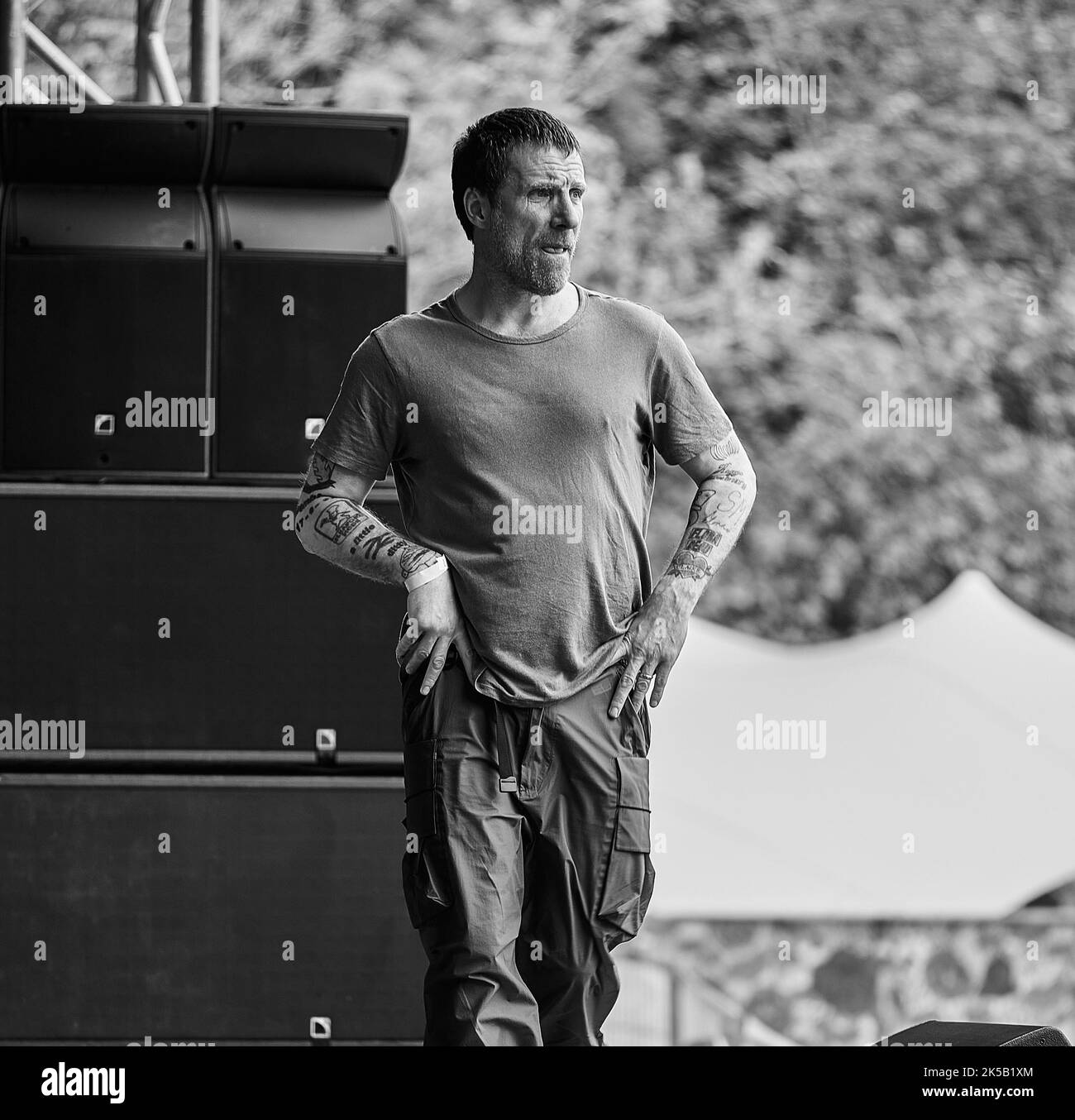 Sleaford mods singer Black and White Stock Photos & Images - Alamy