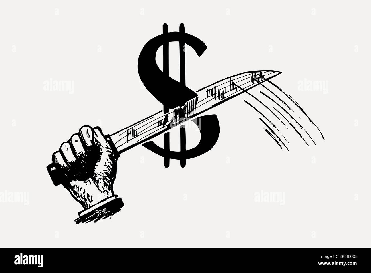 Slashed prices collage element, drawing illustration vector Stock Vector Image & Art - Alamy