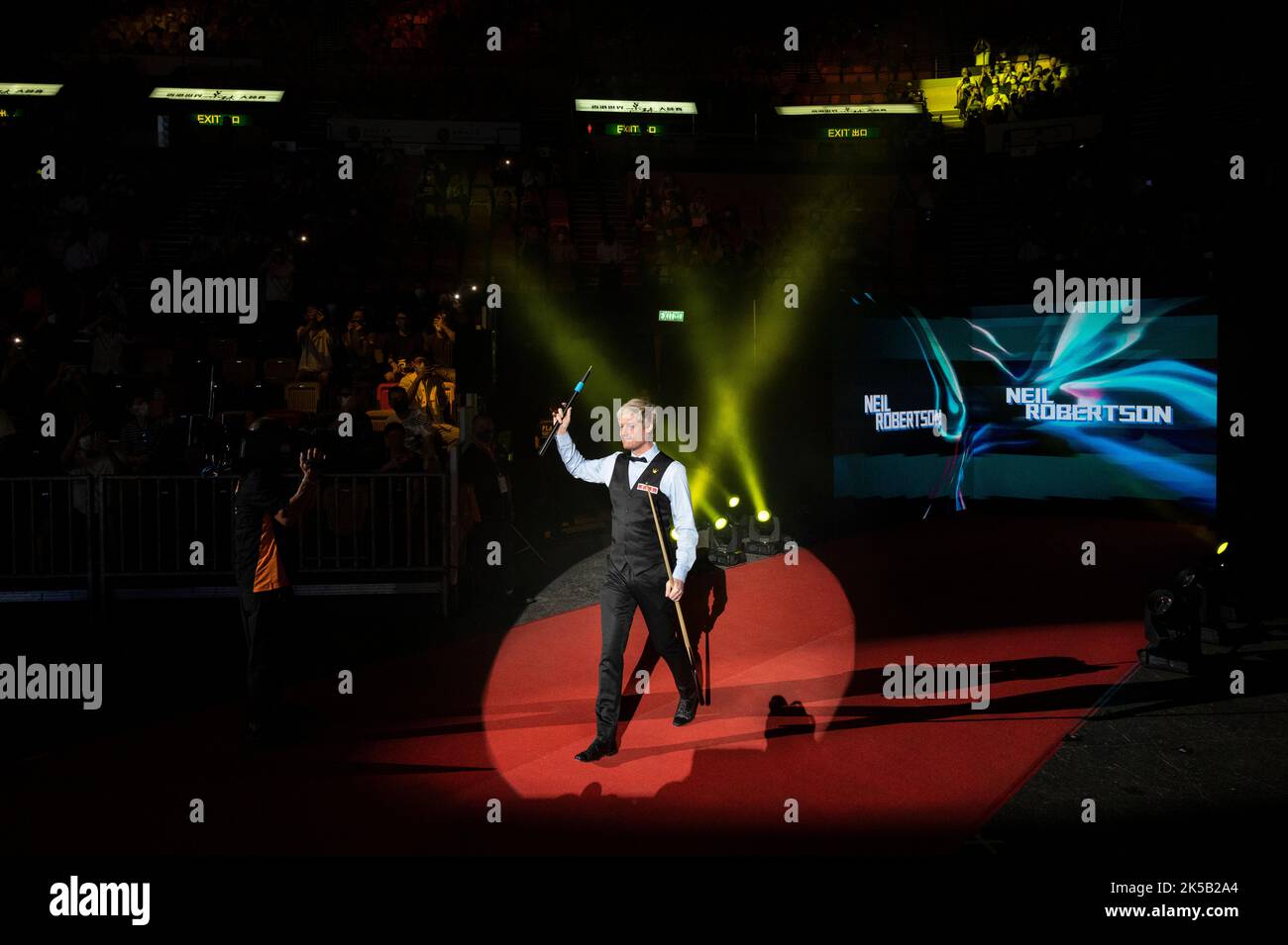 Hong Kong, China - 07 Oct 2022 Australian player Neil Robertson seen ...