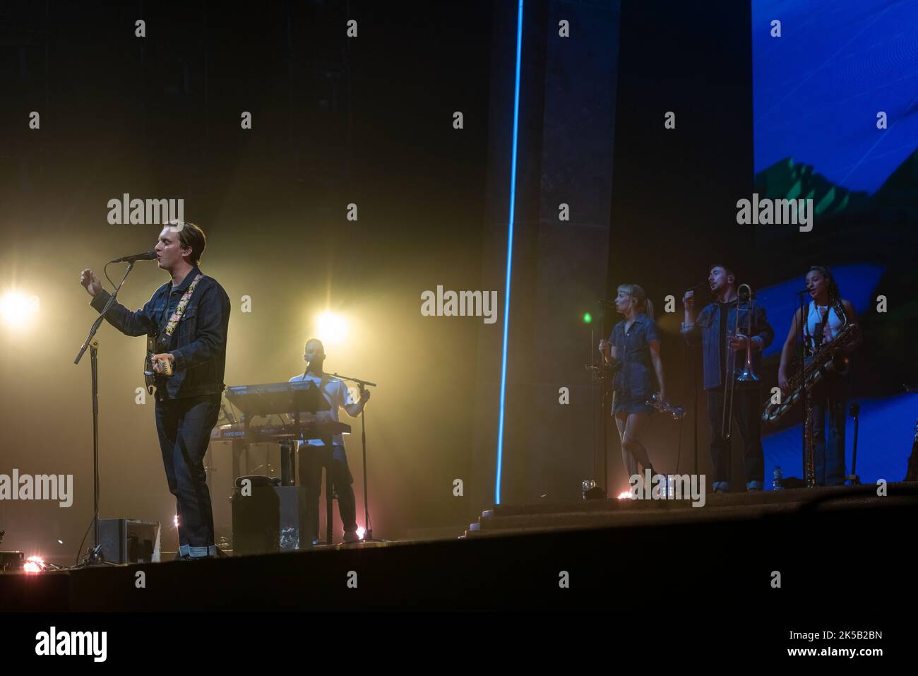 25 September 2022. Aberdeen,Scotland. This is George Ezra playing at ...