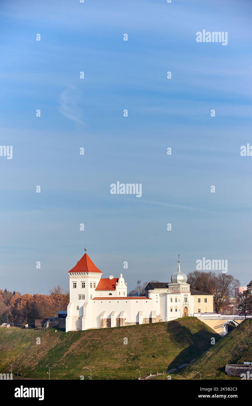 Grodno, Belarus - October 2021: Grodno Old castle on Castle Hill, an ... Grodno, Belarus - October 2021: Grodno Old castle on Castle Hill, an ...
