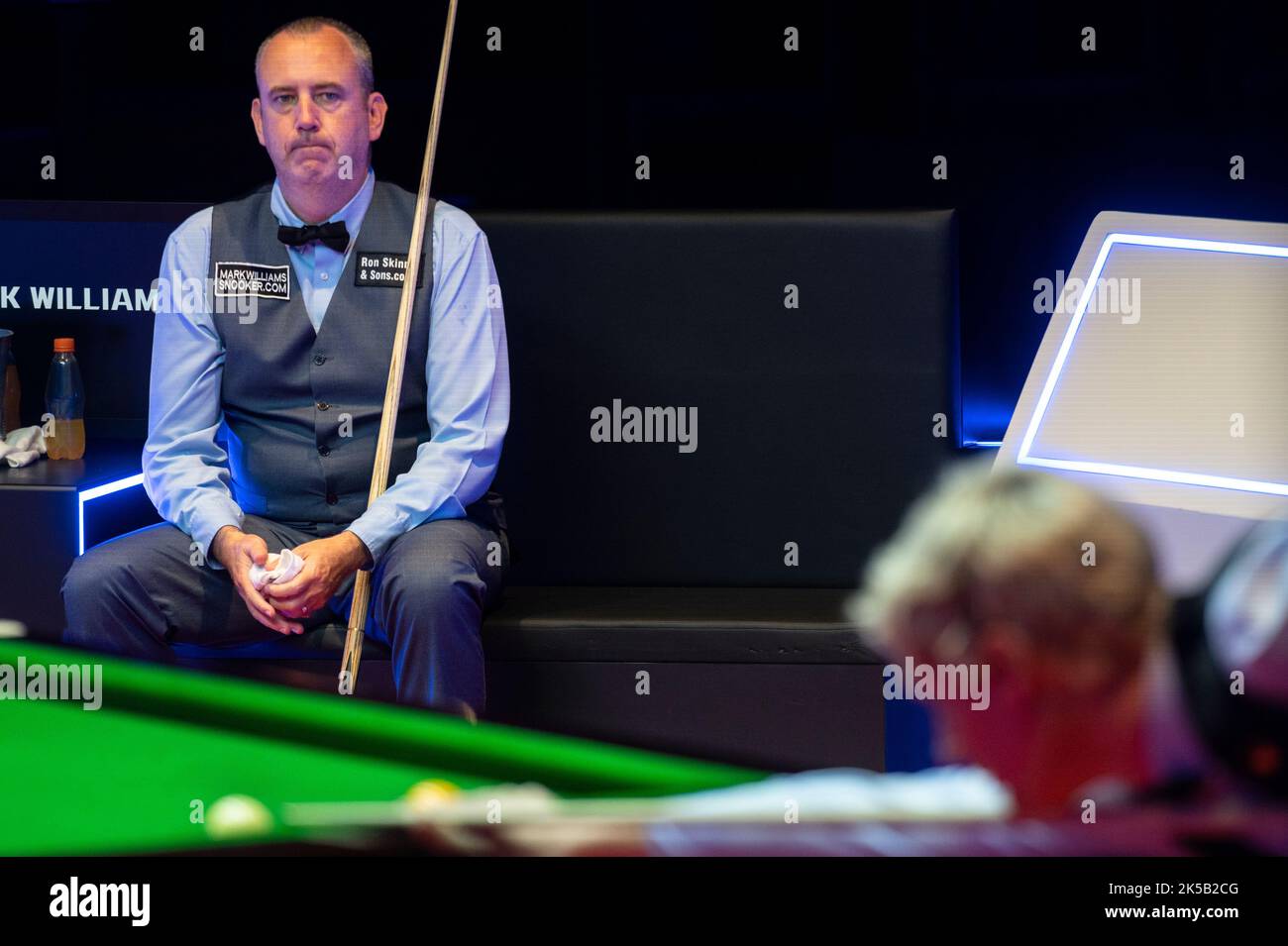 Hong Kong, China - 07 Oct 2022 Mark Williams looks on during the third ...
