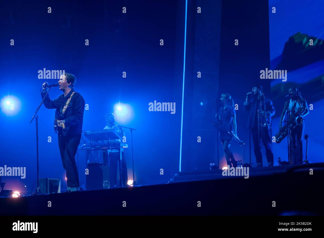 25 September 2022. Aberdeen,Scotland. This is George Ezra playing at ...