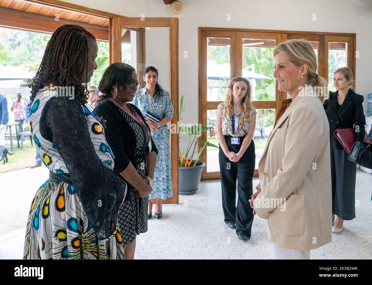 The Countess of Wessex meets Embassy staff, as she opens the newly ...