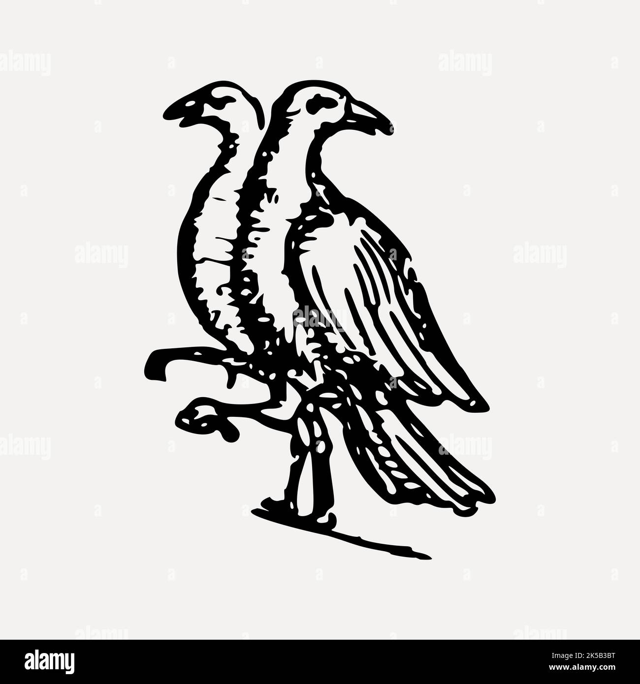 Birds collage element, drawing illustration vector Stock Vector Image ...