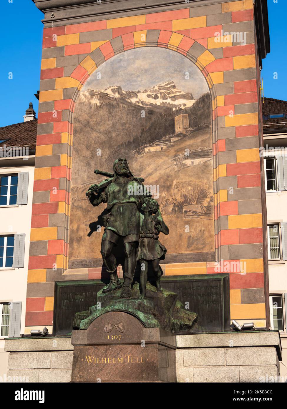 Altdorf, Switzerland - June 2, 2022: Historical town and a municipality ...