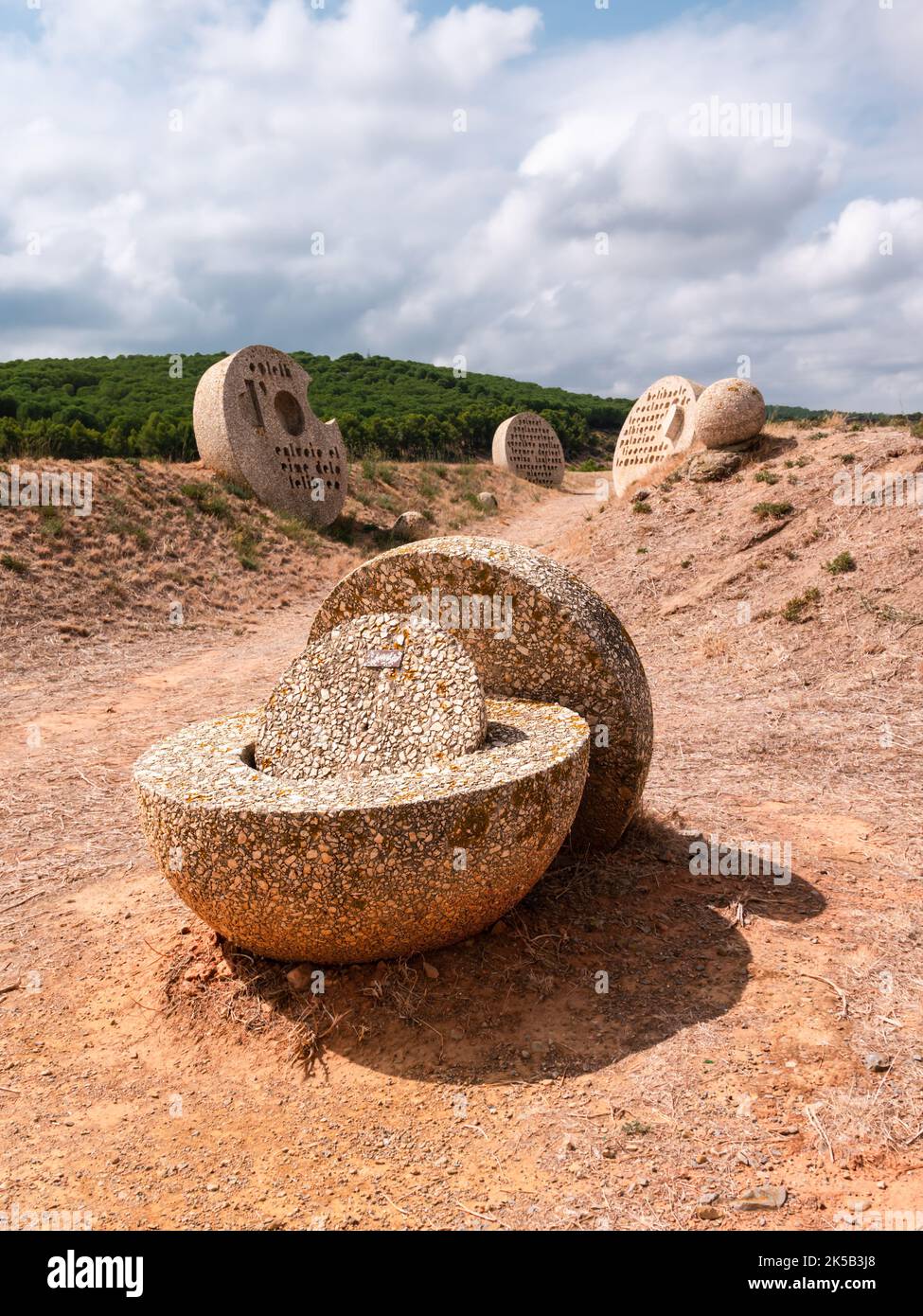 Narbonne, France - September 12, 2022: The shields of Cathar Knights is ...