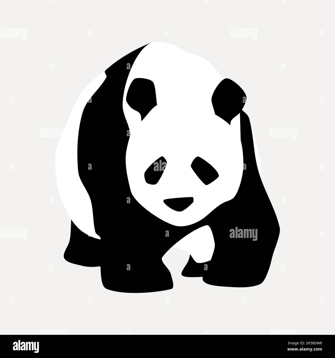 Panda clipart, animal illustration vector Stock Vector Image & Art - Alamy
