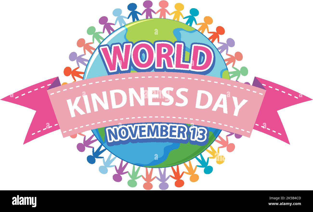 World Kindness Day Logo Design illustration Stock Vector Image & Art ...