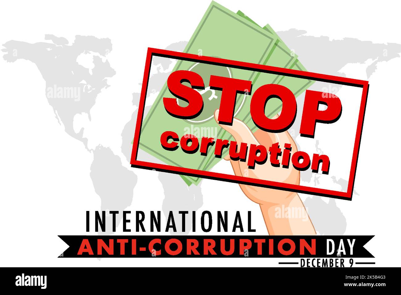 International Anti corruption day poster design illustration Stock Vector Image & Art - Alamy