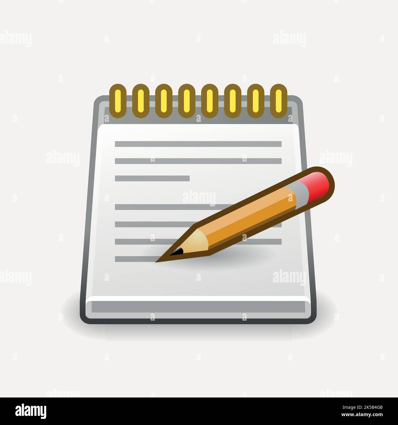 Notepad icon, application illustration vector Stock Vector Image & Art ...
