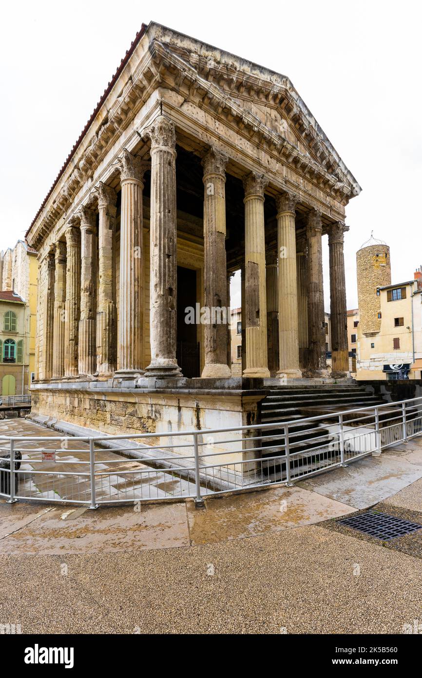 Roman temple (Temple of Augustus and Livia). Vienne was a major centre ...