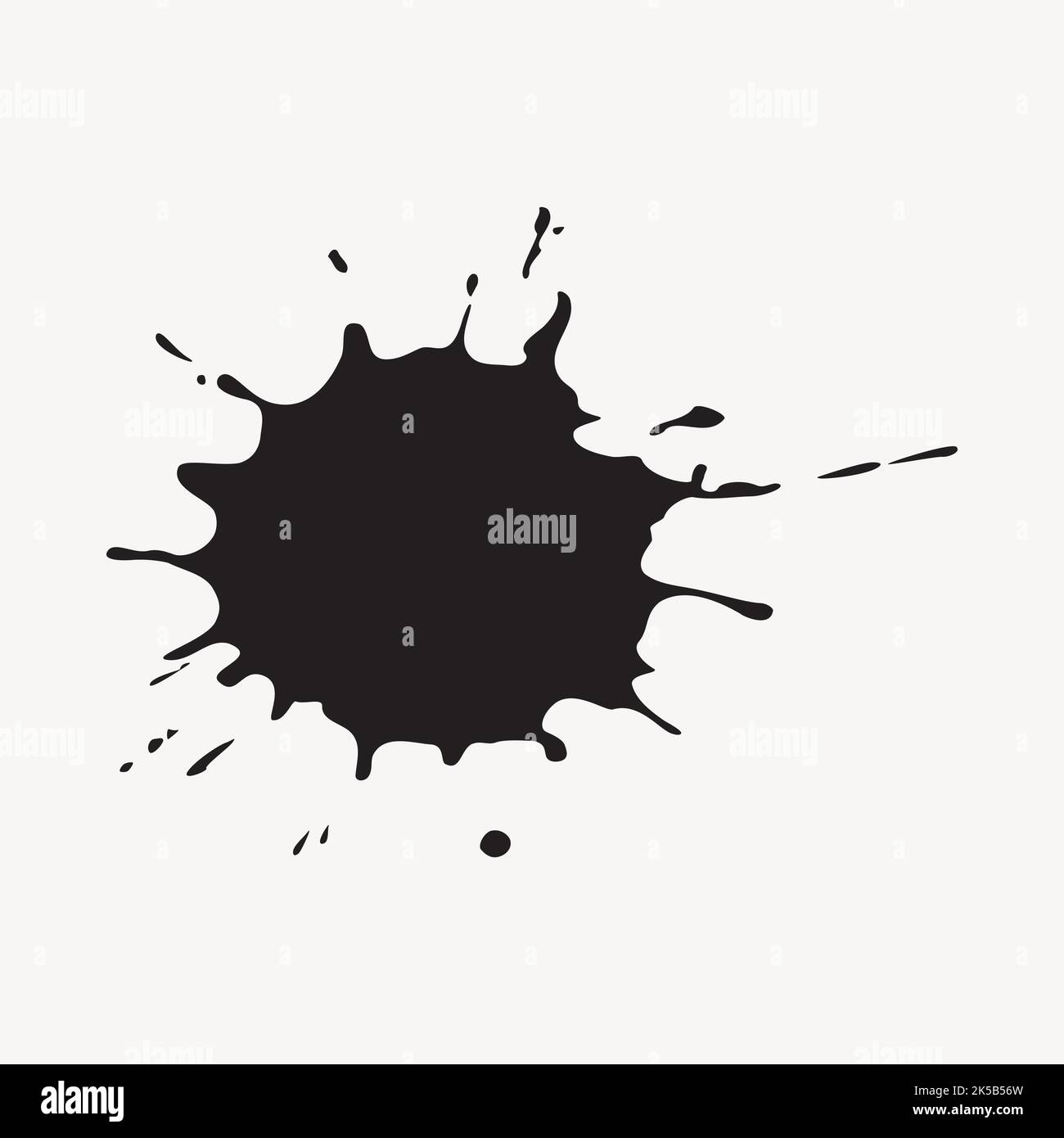 Ink splatter clipart, abstract frame illustration vector Stock Vector ...