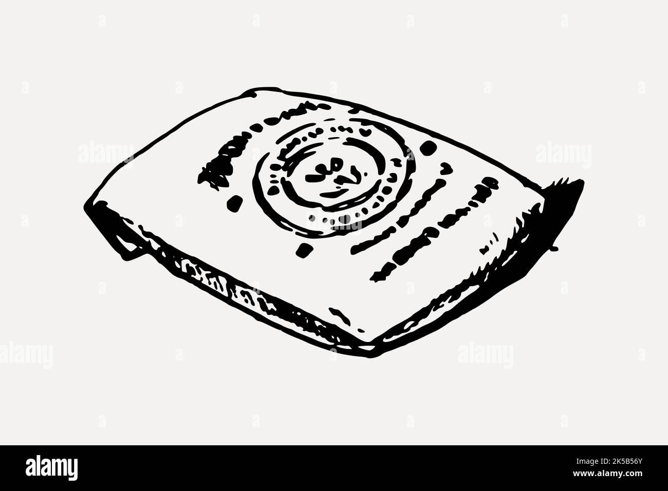 Sack collage element, drawing illustration vector Stock Vector Image ...