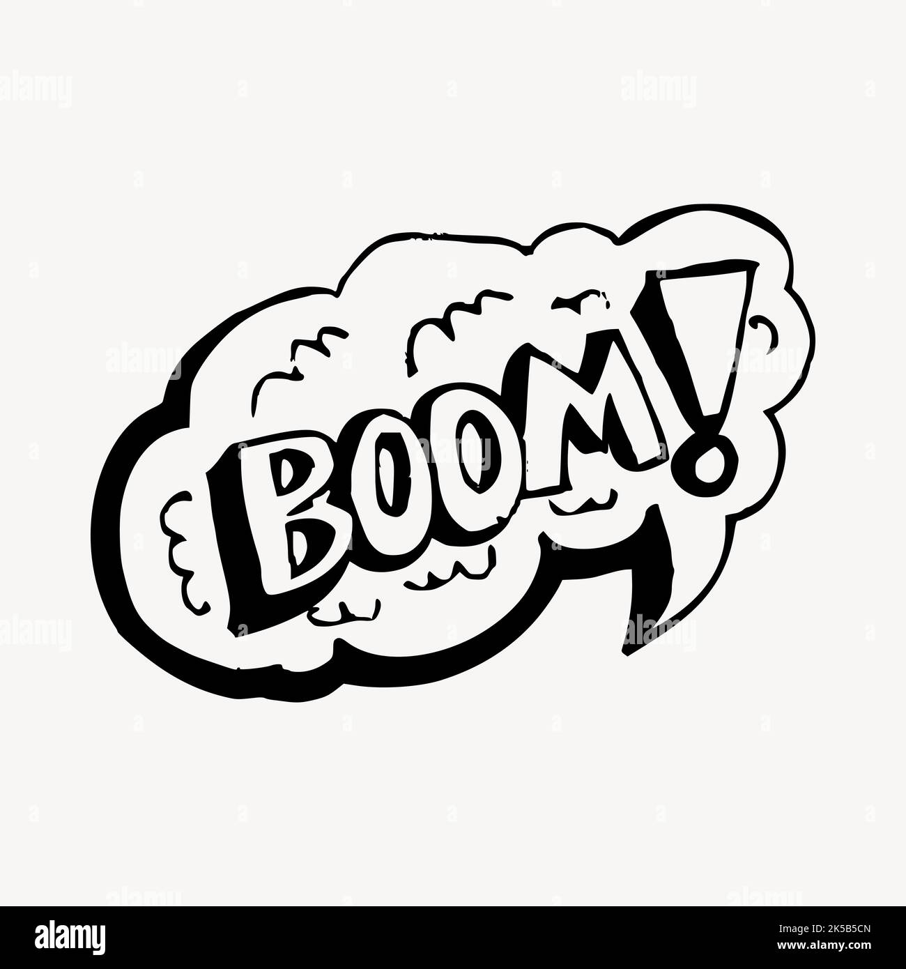 Boom! clipart, comic speech bubble illustration vector Stock Vector ...