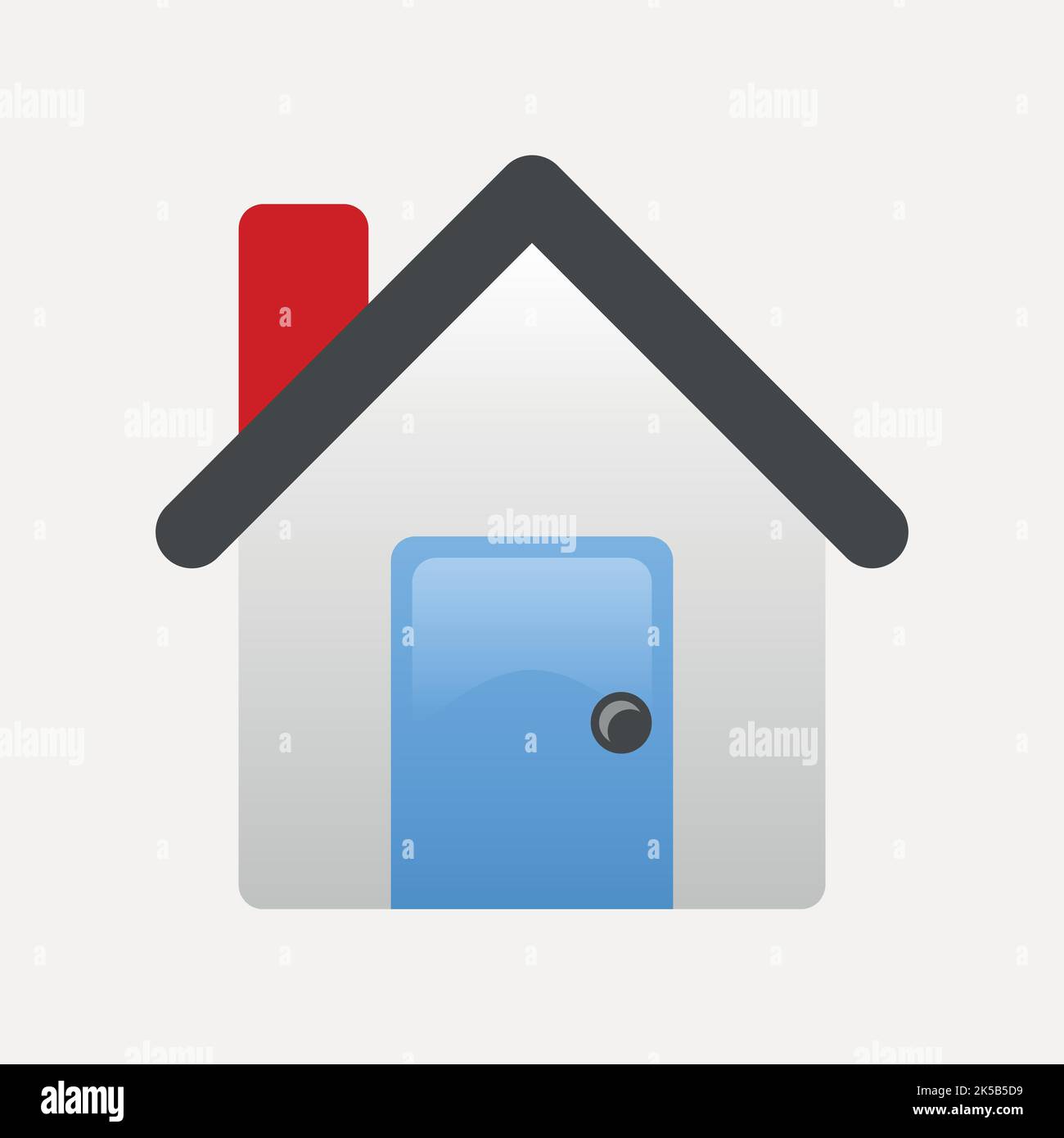 Home icon clipart, building illustration vector Stock Vector Image ...