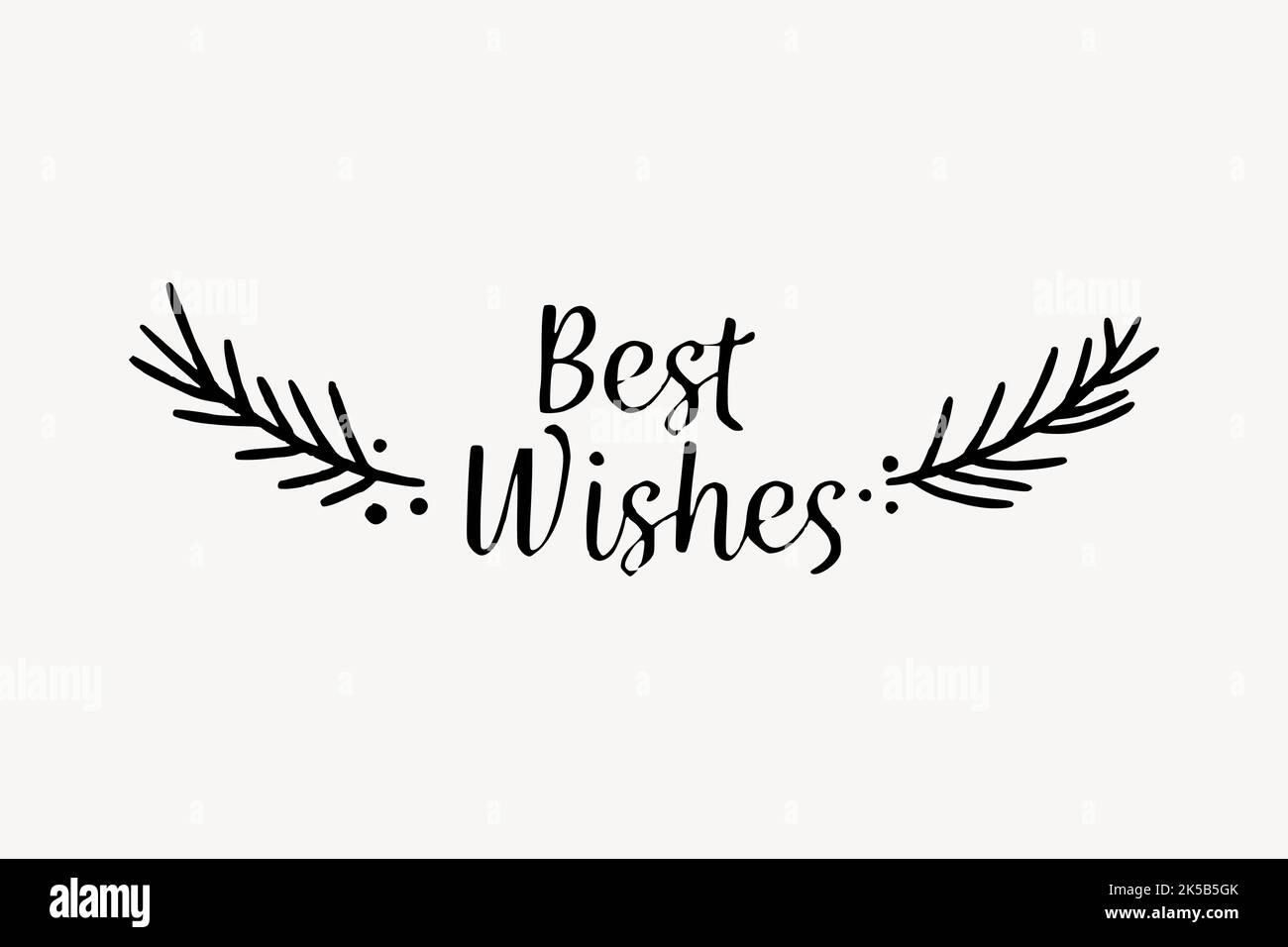 Best wishes clipart, text illustration vector Stock Vector Image & Art ...
