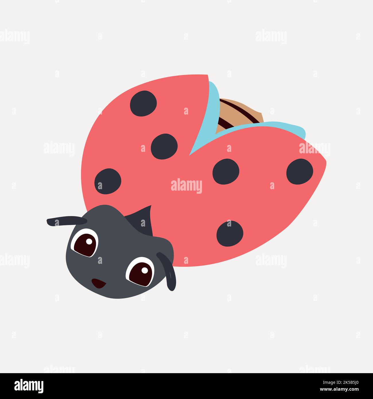 Ladybug clipart, animal illustration vector Stock Vector Image & Art ...