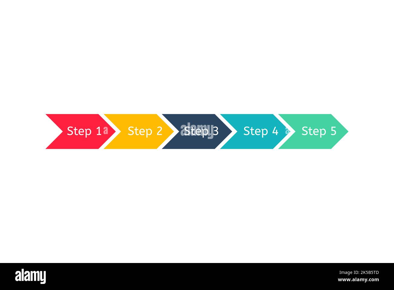 Infographic elements. Diagram progress bar. Flat vector process ...