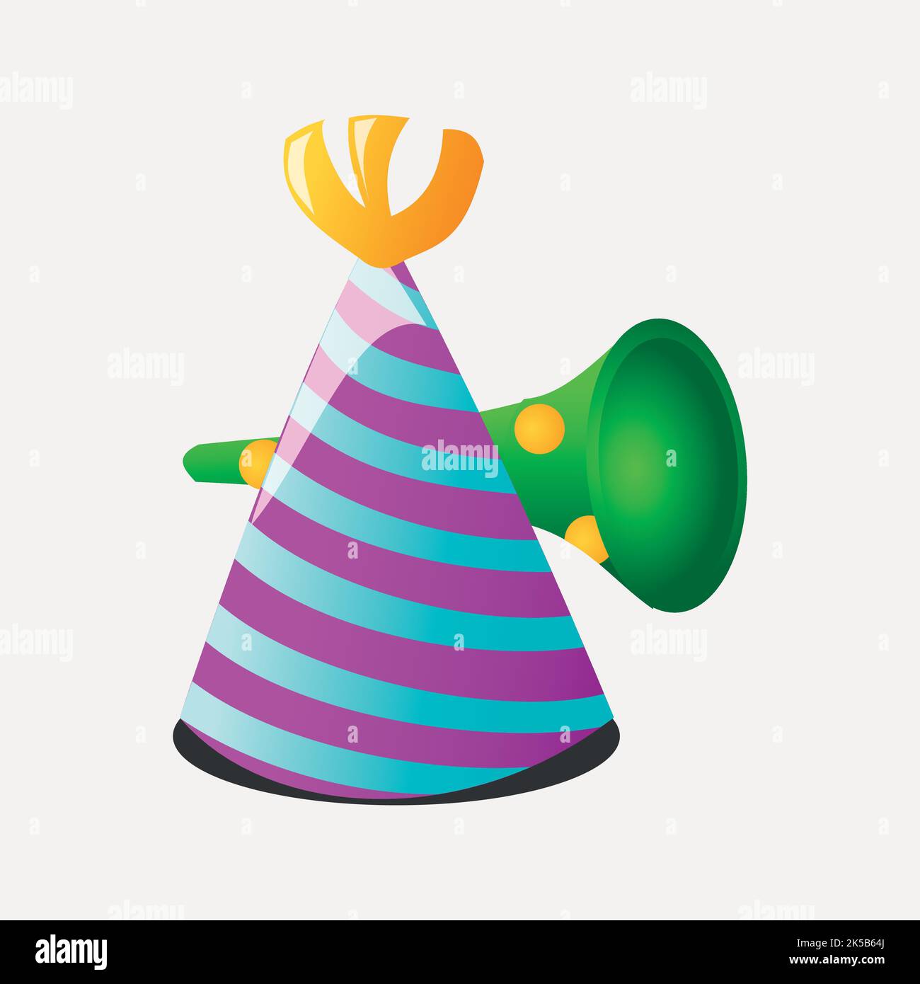 Party hat clipart, celebration illustration vector Stock Vector Image ...