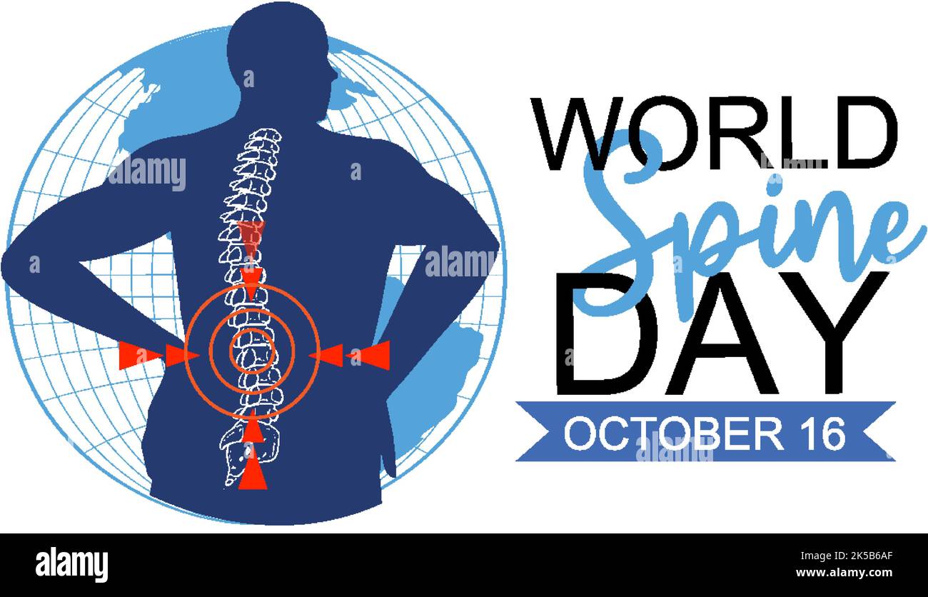 World Spine Day Banner Design illustration Stock Vector Image & Art - Alamy