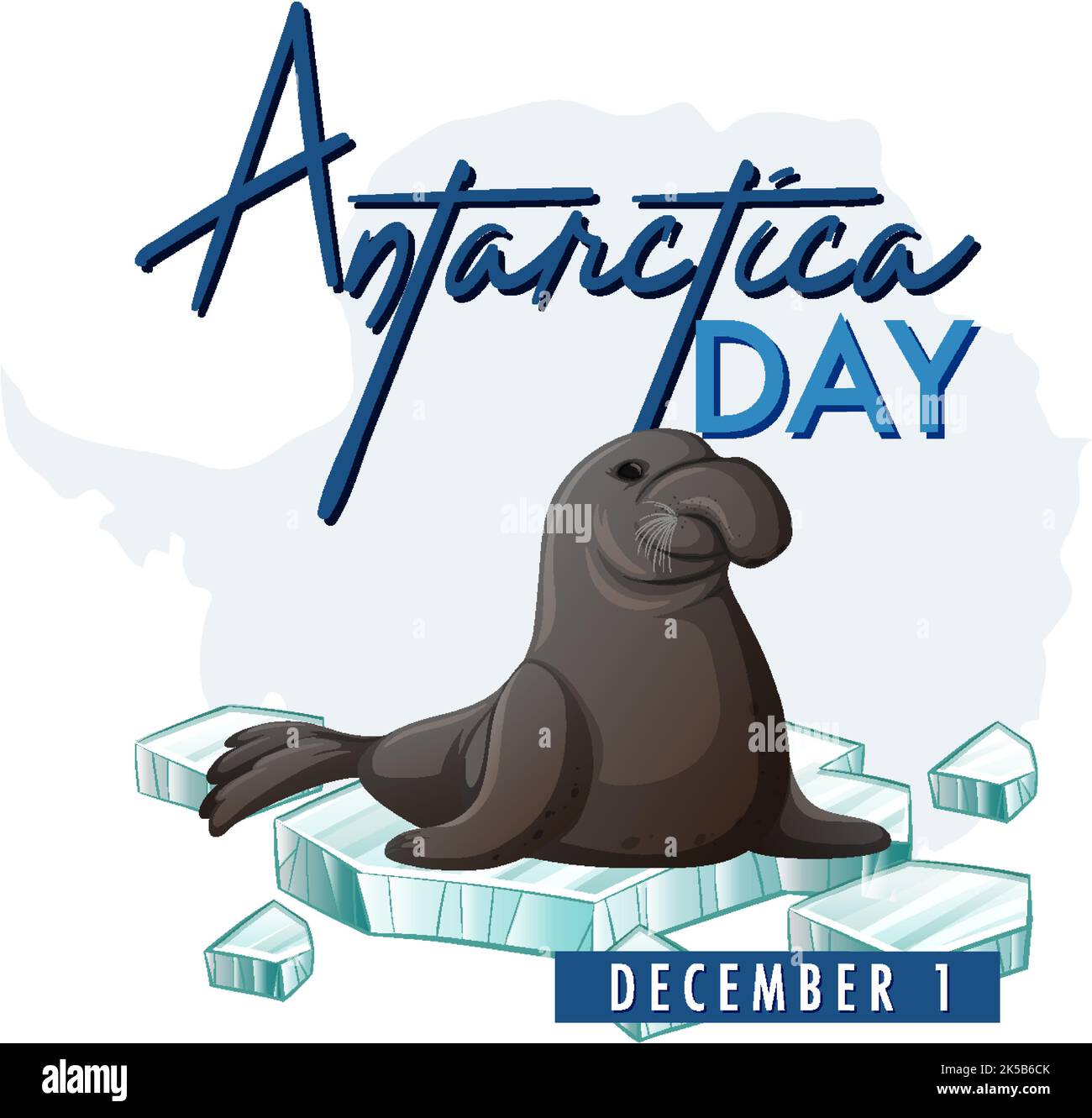 Antarctica day poster template illustration Stock Vector Image & Art ...