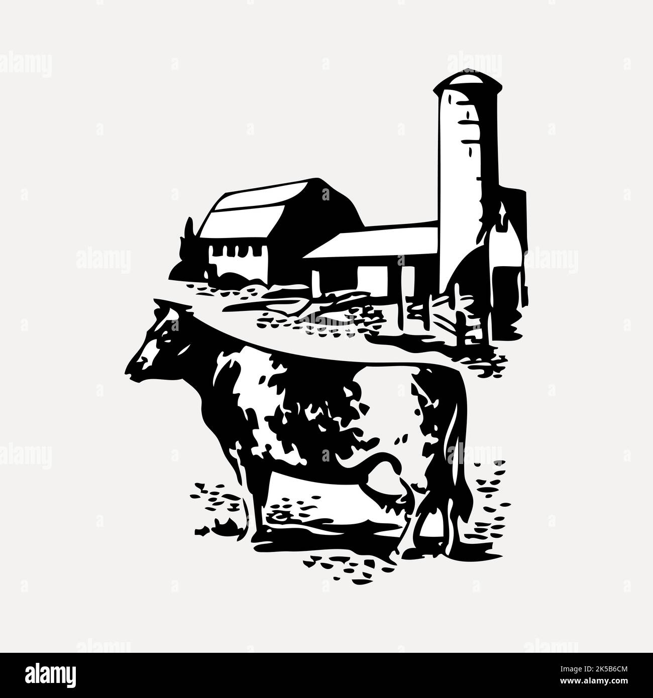 Farm clipart, vintage illustration vector Stock Vector Image & Art - Alamy