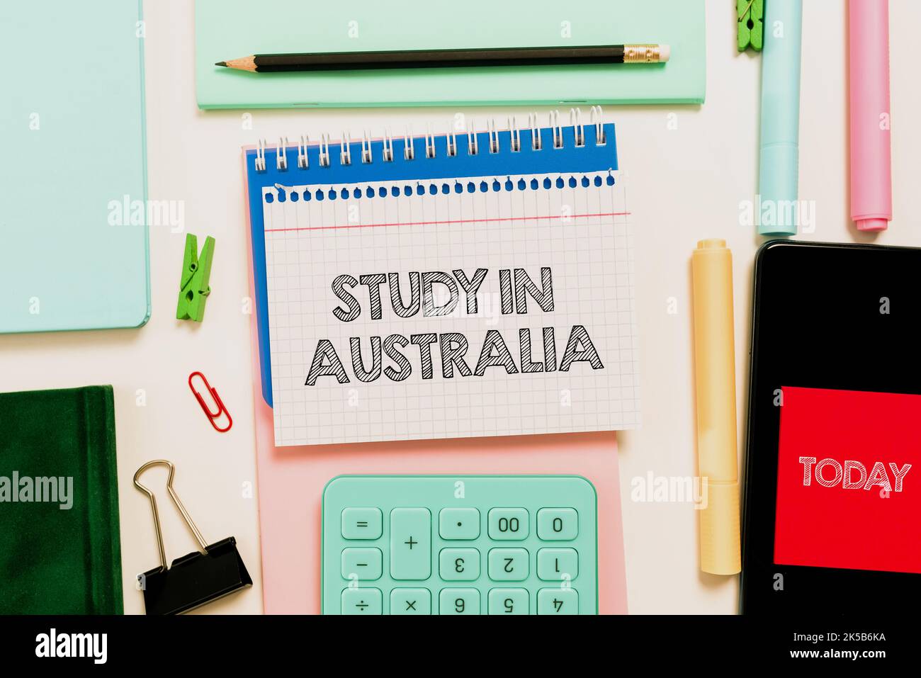 Text sign showing Study In Australia. Business concept going into ...