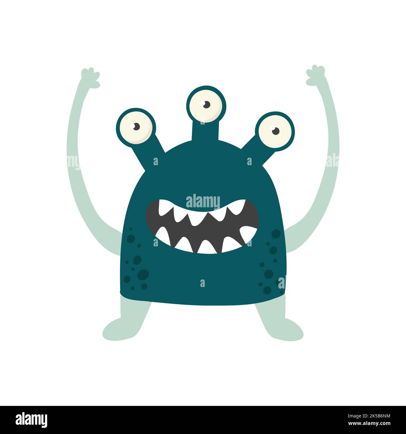 Monster print. Cartoon character design for fashion fabrics, textile ...