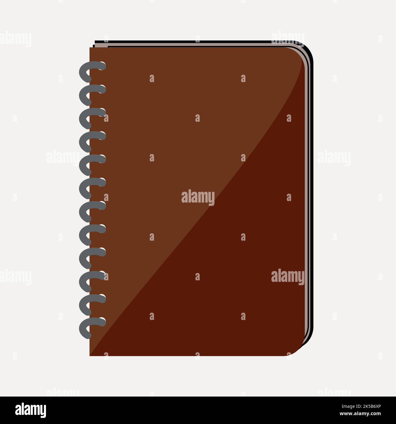Notebook, stationery clipart, illustration vector Stock Vector Image ...