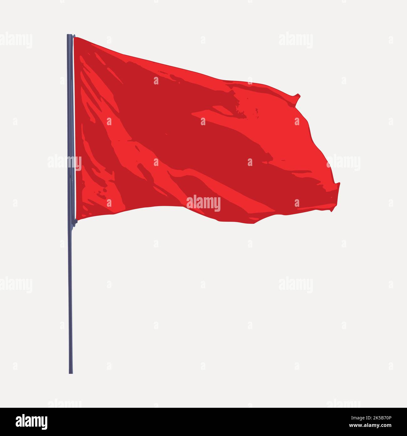 Red flag clipart, illustration vector Stock Vector Image & Art - Alamy
